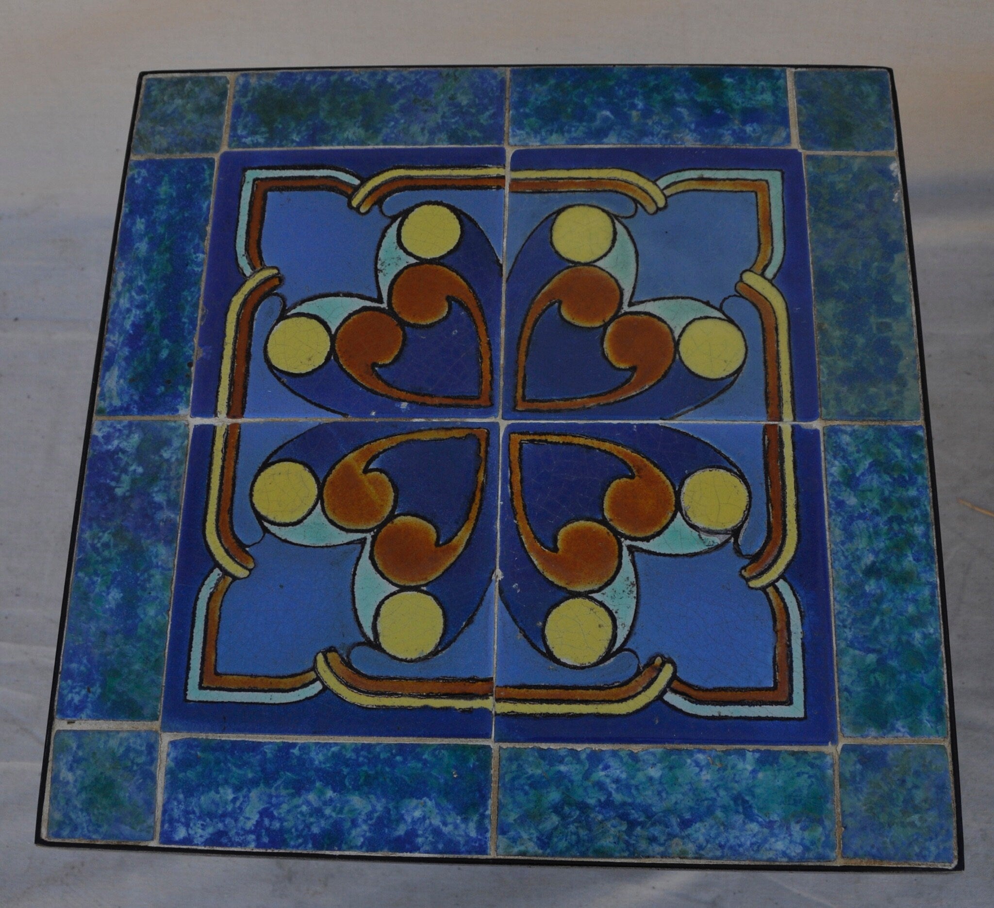 Rare Catalina Tile and Wrought Iron Side Table – 2Q20